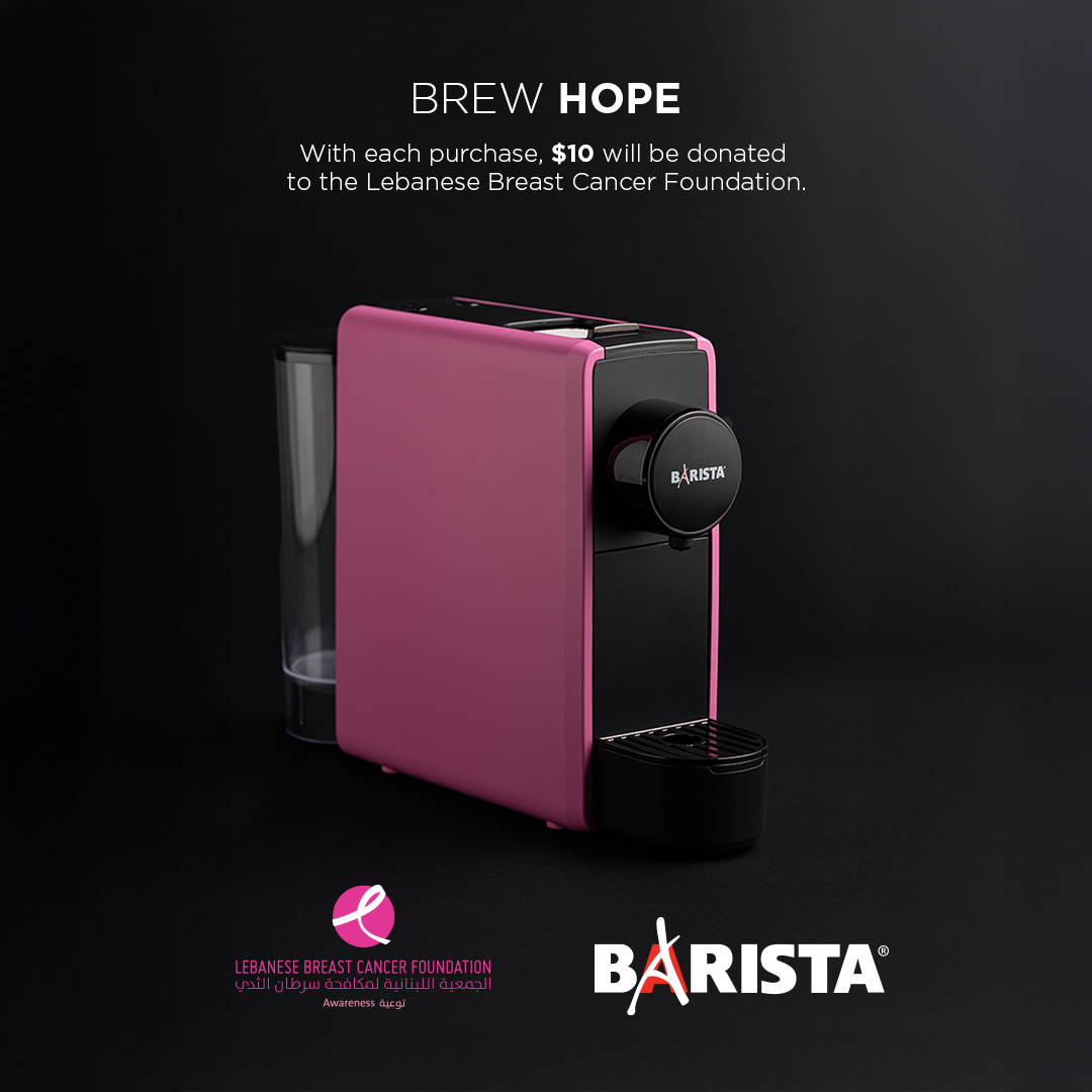 Beiruting | News | Barista Launches Pink Espresso Machine to Support ...
